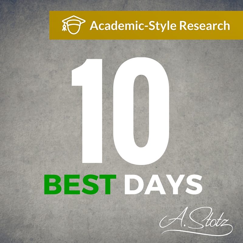 The 10 Best Days Is Not a Myth - Become a Better Investor